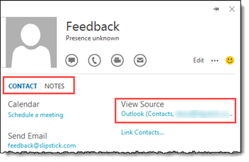 Show Contact Linking fields in Outlook | Slipstick Systems